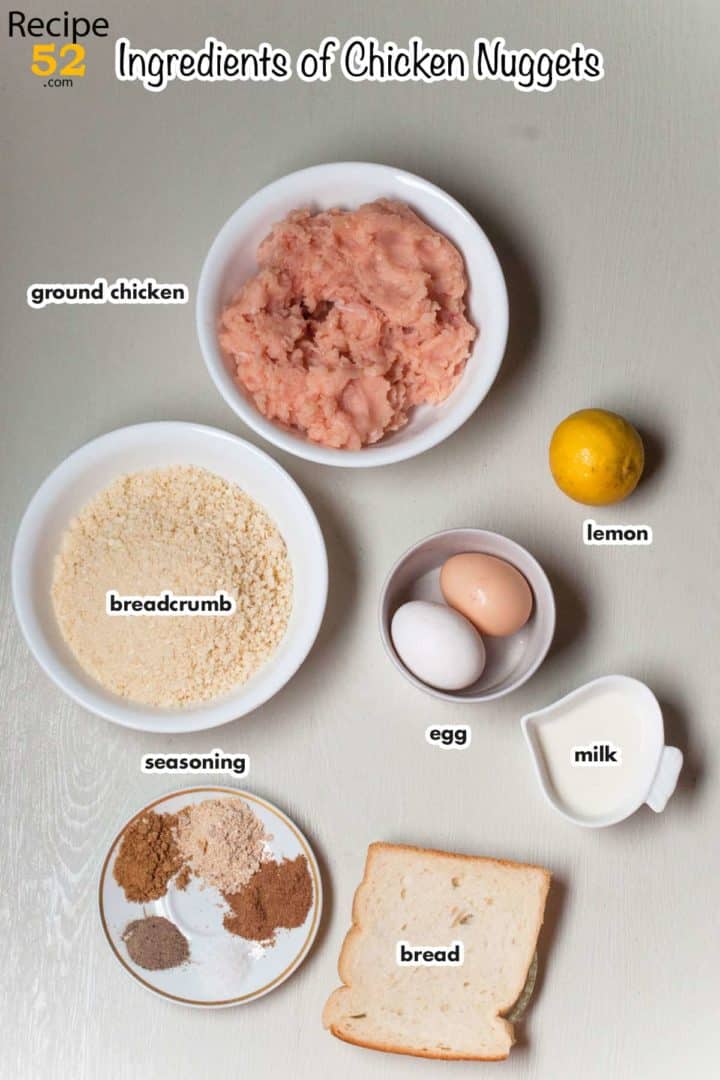 Homemade Chicken Nuggets with Ground Chicken - Recipe52.com