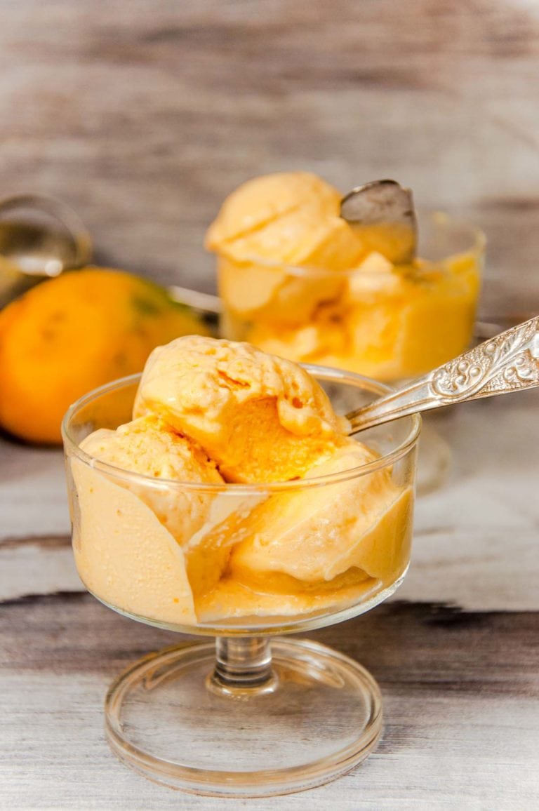 Mango Ice Cream with Condensed Milk - Recipe52.com