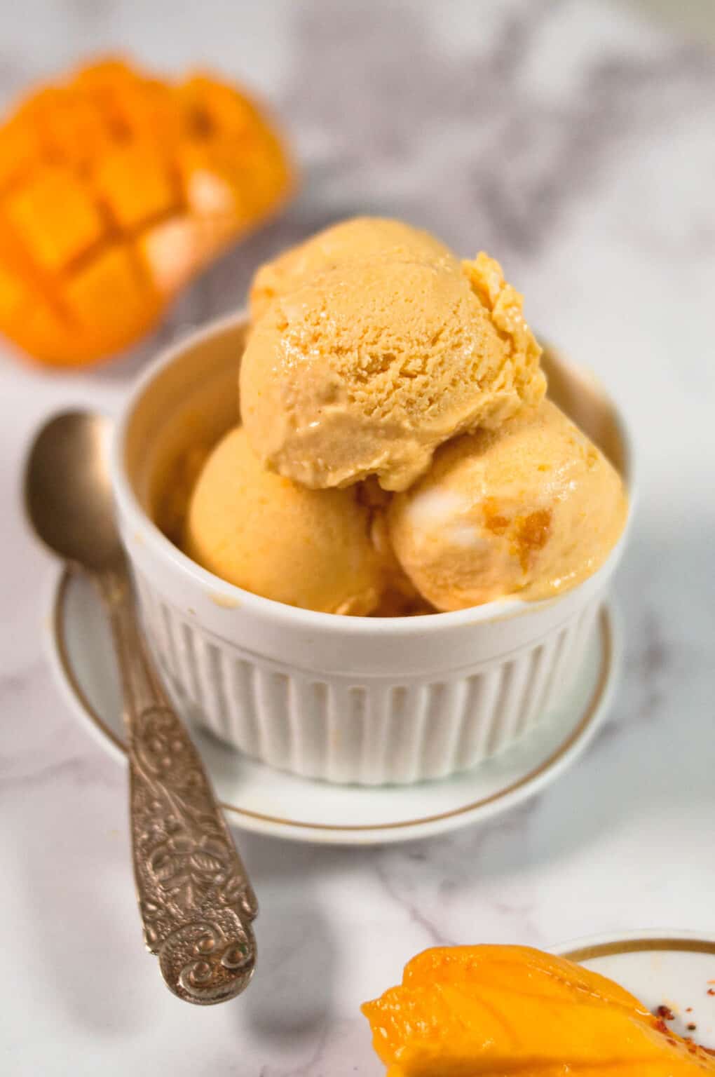 Mango Ice Cream with Condensed Milk - Recipe52.com
