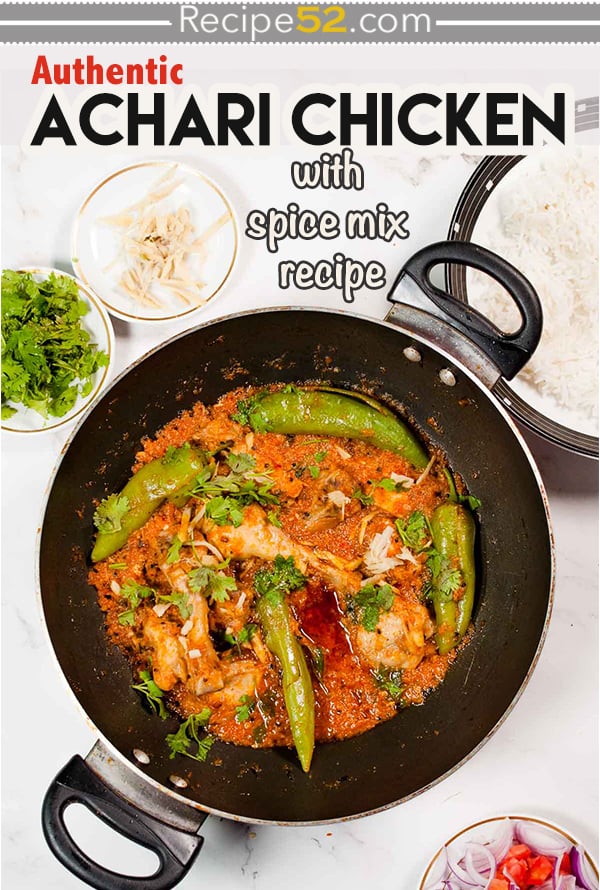 Achari Chicken - Recipe52.com